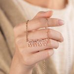 Personalized American Sign Language Necklace with Fingerspelling Name ...