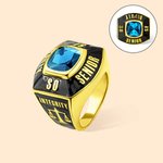 Personalized Championship Style Law Enforcement Police Signet Ring with ...