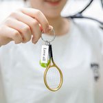Personalized Engraved Tennis Keychain - CALLIE