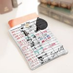 Personalized Retro Date Due Card Book Cover with Front Pocket and Name ...