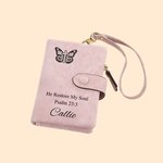 Personalized Cross Style Tri-Fold Name Wristlet Wallet with Card Holder ...