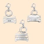 Personalized Car Keychain In Any Model with Number Plate Info Birthday ...