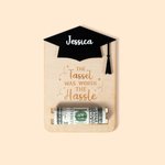 Personalized Birch Acrylic Academic Hat Money Holder with Engraved Name ...