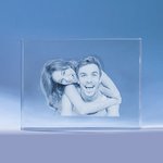 Personalized 3D Crystal Photo Engraved Gift for Couple - CALLIE