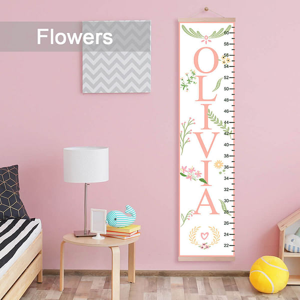 Personalized Growth Height Chart for Boys and Girls Engraved Name - CALLIE
