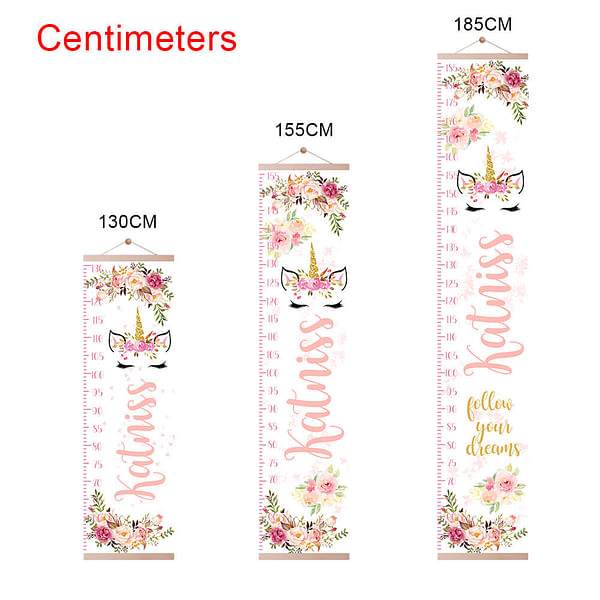 Personalized Growth Height Chart for Boys and Girls Engraved Name - CALLIE