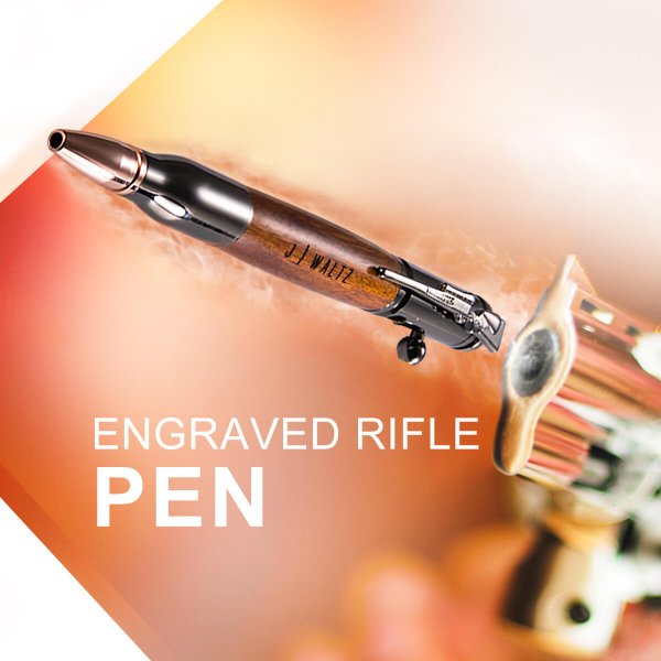 Personalized Engraved Rifle Bolt Action Bullet Pen