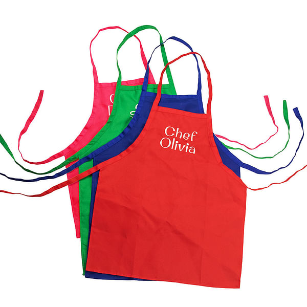 Personalized Embroidery Name Chef Apron & Hat Set for Children - CALLIE