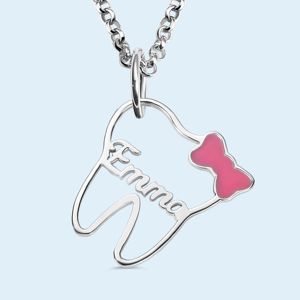 Engraved Name Cute Tooth Necklace Dental Gifts For Dentist Assistant ...