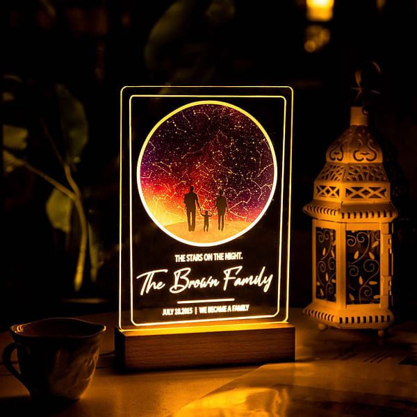 Personalized Starry Sky & Silhouette Night Light - CALLIE Personalized Starry Sky & Silhouette Night Light - CALLIE