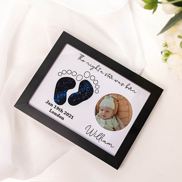 Personalized Baby Footprint Photo Frame - CALLIE