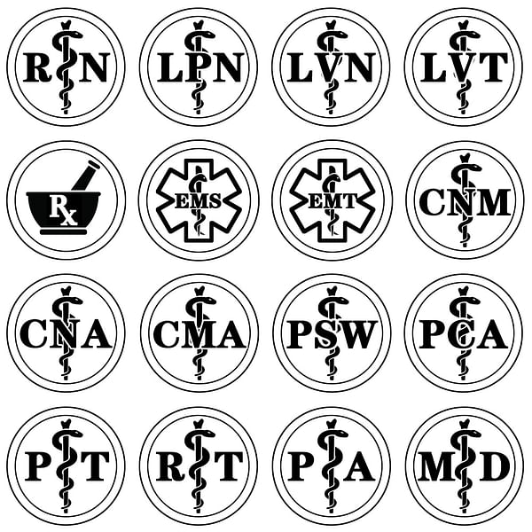 Custom Medical Symbol Signet Rings in Sterling Silver - CALLIE