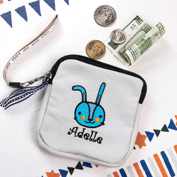 Personalized Embroidery Cartoon Pattern Wallets for Girl - CALLIE