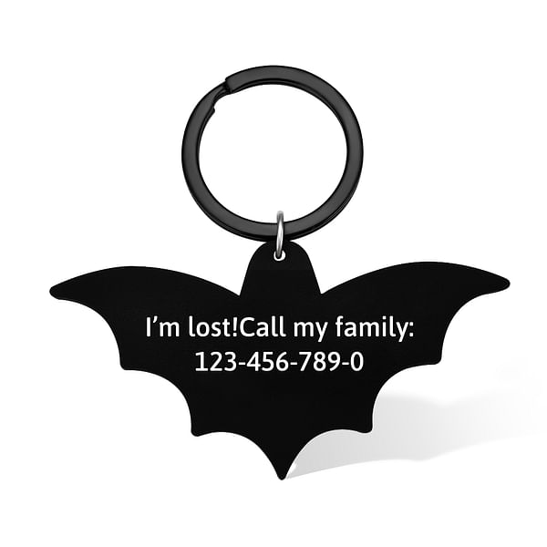 Personalized Acrylic Gothic Pet Dog ID Name Tag - CALLIE