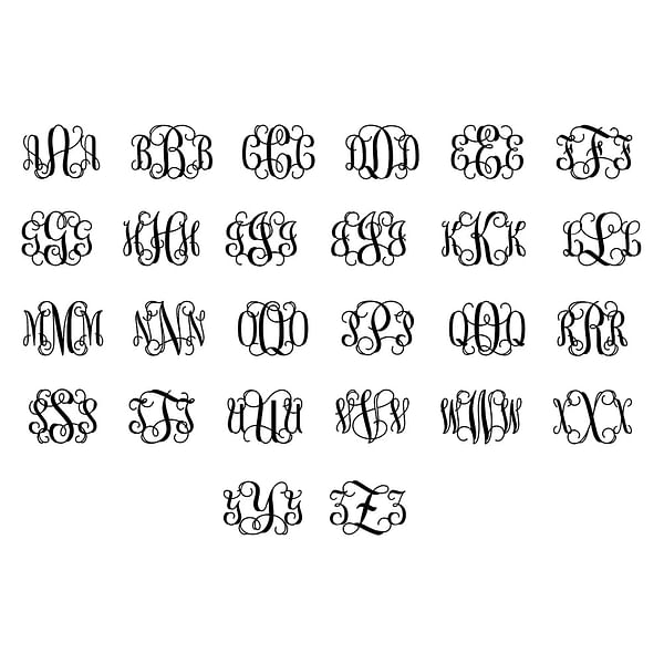 Personalized Zircon Engraved Classic Monogram Signet Ring with 3 ...