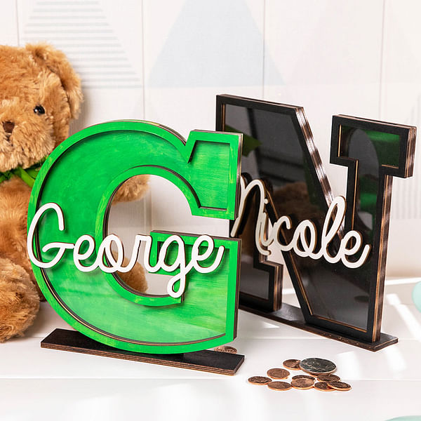 Personalized Initial Letter Money Banks with Name - CALLIE