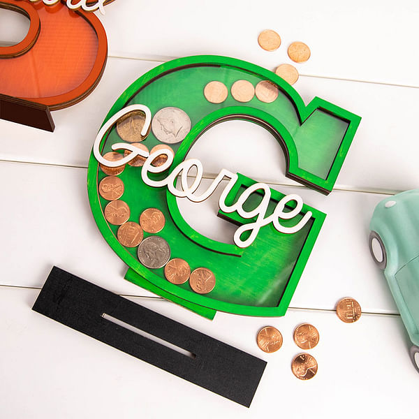 Personalized Initial Letter Money Banks with Name - CALLIE