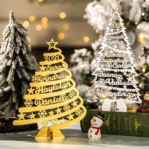 Personalized Christmas Family Tree Christmas Decorations - CALLIE
