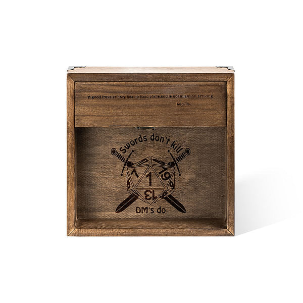 Custom DND Dice Storage Wooden Box - CALLIE