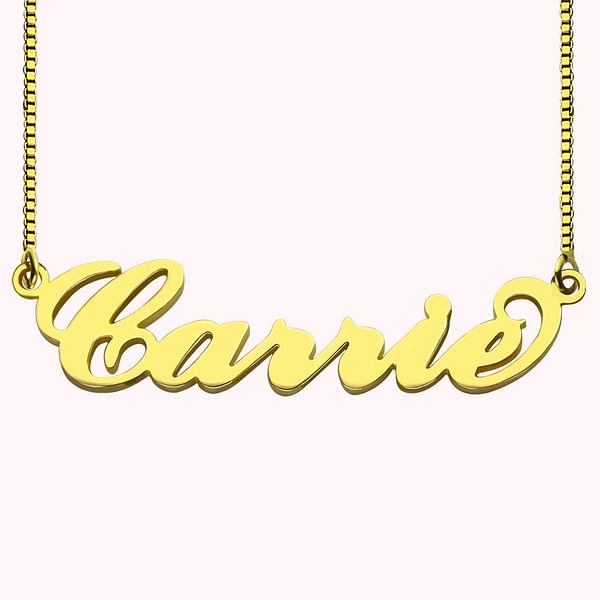 Personalized Carrie Name Necklace For Women In Silver - CALLIE