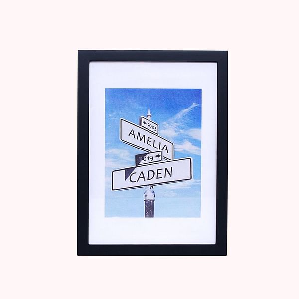 5th-50th Anniversary Custom Wedding Street Sign Art by Year with Double ...