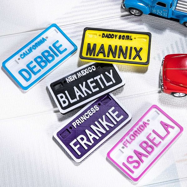 Personalized Car Bike Wagon Kid Wheels License Plate - CALLIE