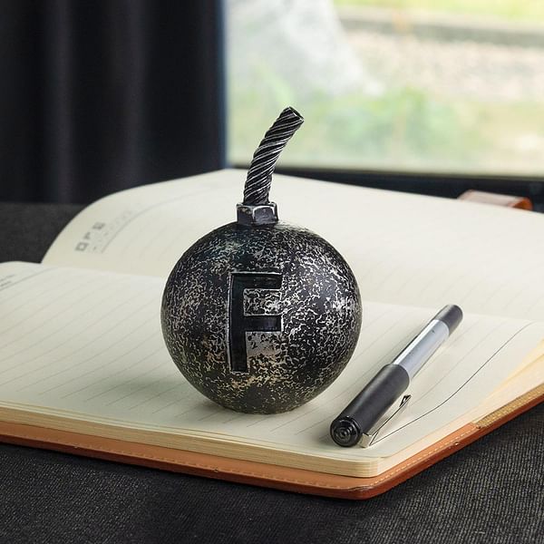 Personalised Initial F Bomb Paperweight Desk Accessory for Home Work ...