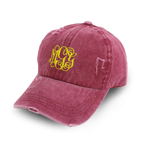 Personalized Embroidery Monogram Baseball Cap - CALLIE