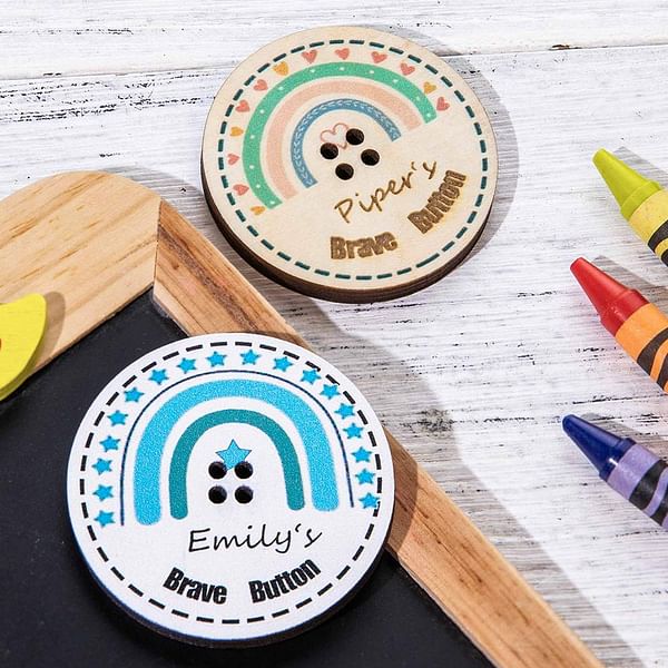 Personalized Brave Button Kid First Day Back To School Anxiety Gift ...