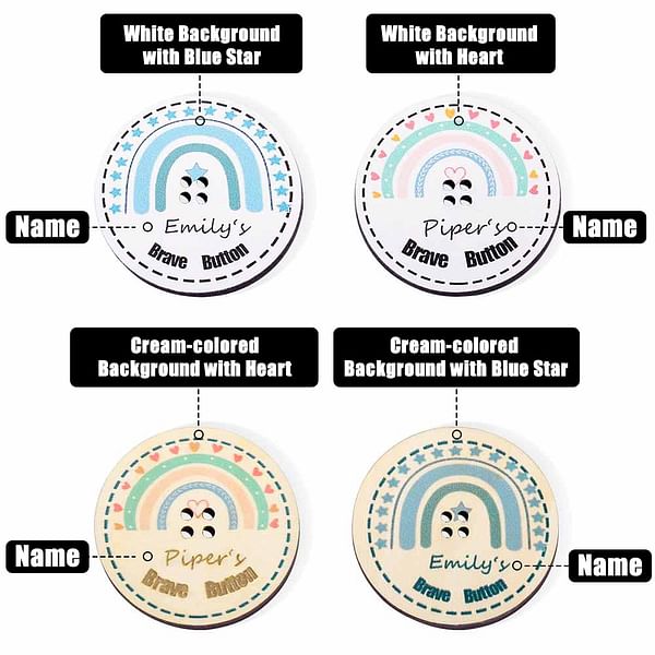 Personalized Brave Button Kid First Day Back To School Anxiety Gift ...