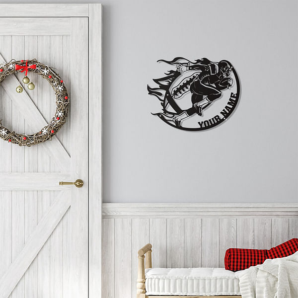 Customizable Rugby Metal Wall Art - CALLIE