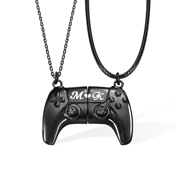 Personalized Magnetic Gamer Matching Necklace Set - CALLIE