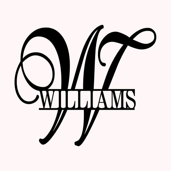 Custom Family Name Initial Metal Wall Sign for Housewarming Gift ...