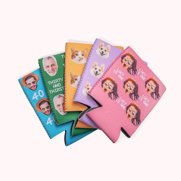 Personalized Portrait Can Cooler Can Cover Party Favor - CALLIE