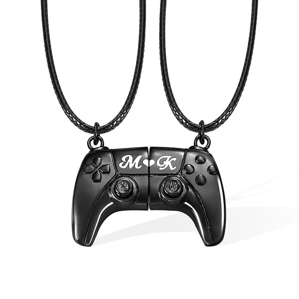 Personalized Magnetic Gamer Matching Necklace Set - CALLIE