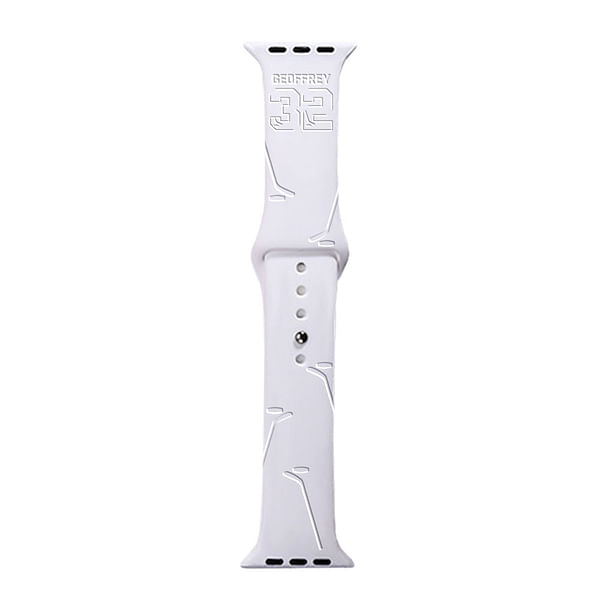 Personalized Silicone Watch Band with Ball Sports for Apple - CALLIE