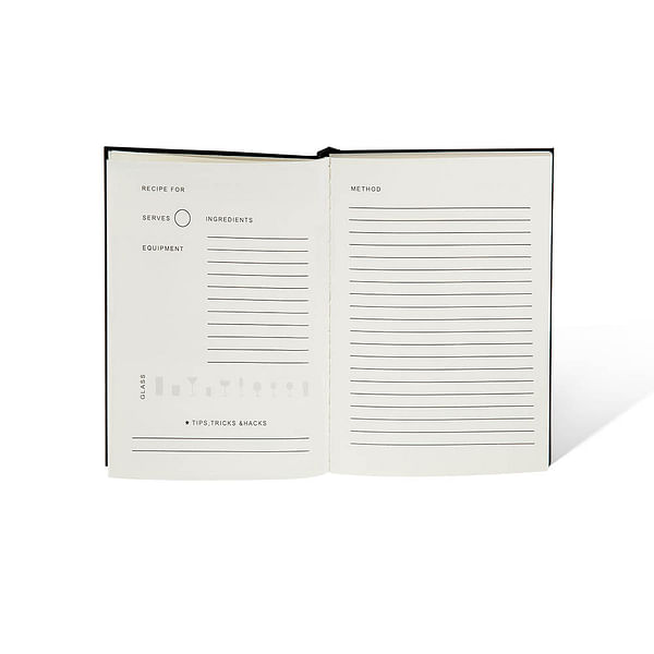 Personalized Blank Cocktail Recipe Book Notebook - CALLIE
