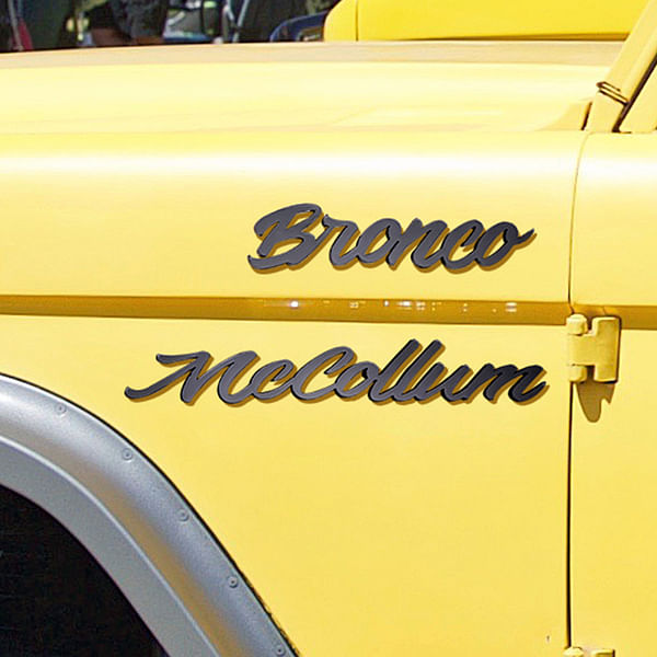 Personalisierte 2pcs Auto-Emblem Acryl Namensschilder - CALLIE