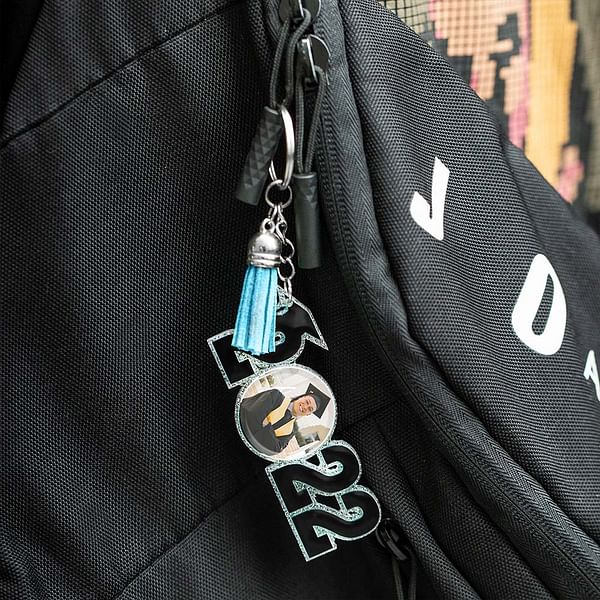 Personalized Class of 2022 Graduation Tassel Keychain with Photo - CALLIE