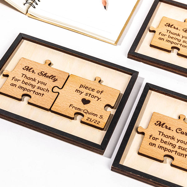 Personalized Puzzle Signs Thank You Frame for Great Teacher ...