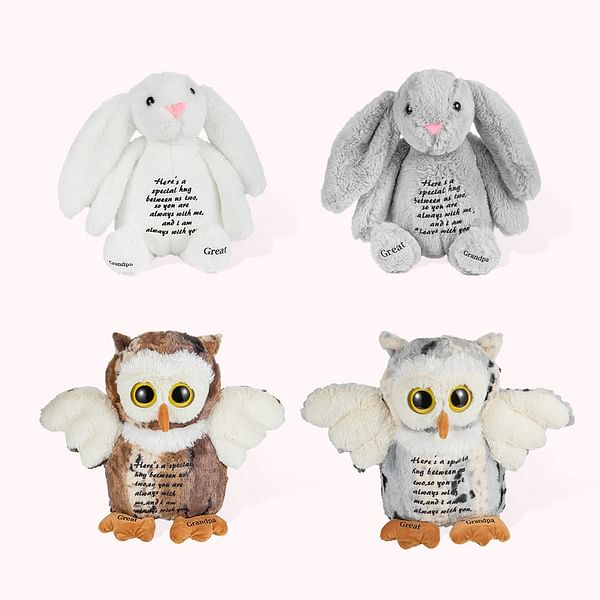 Personalized Memorial Plush Stuffed Animal Toy for Children's Sympathy ...