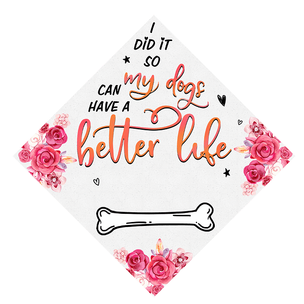 Personalized Pet Dog Graduation Cap Topper Graduation Decoration - CALLIE