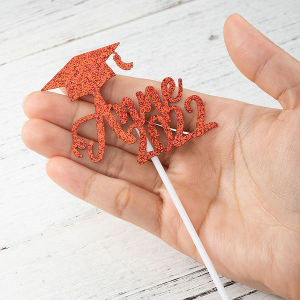 Personalized Name Cupcake Graduation Topper Grad Party Decorations 6 ...