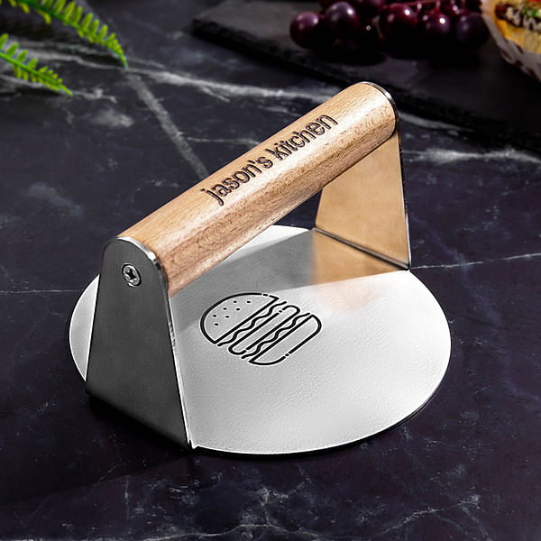 Personalized Engraved Burger Press Stainless Steel - CALLIE