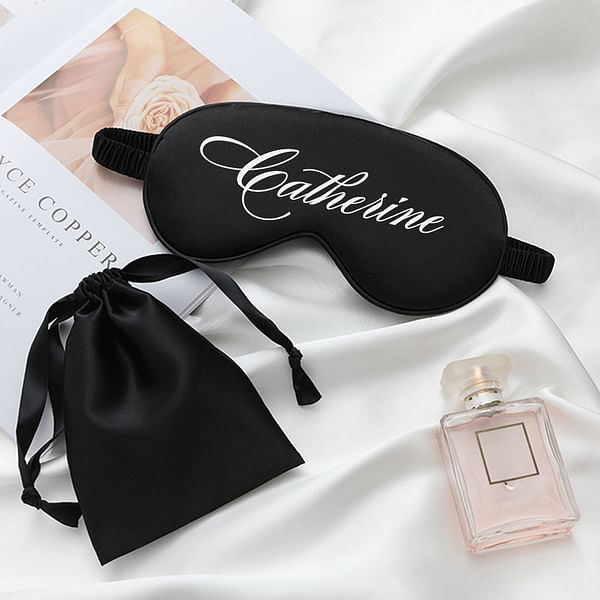 Personalized Satin Eye Mask with Name - CALLIE