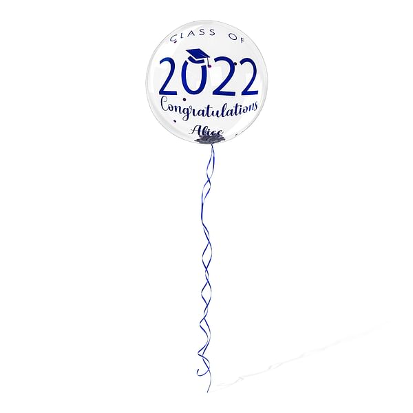 Personalized 24 Inch Graduation Confetti Balloons Set of 2 Class of ...