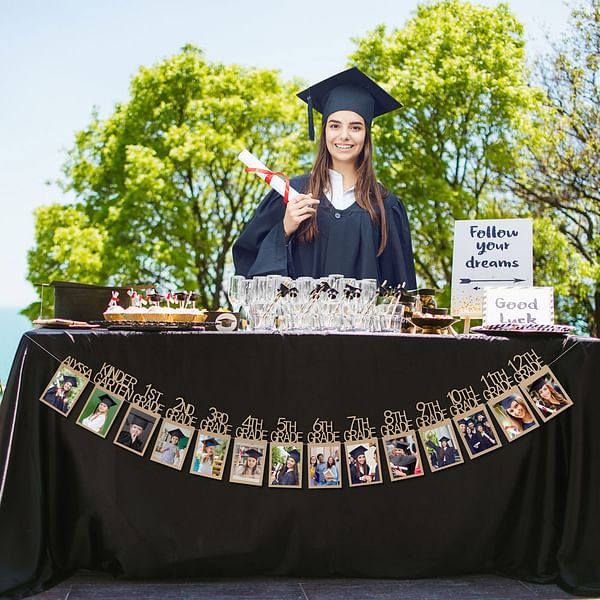 Personalized Graduation Photo Banner Grad Party Decorations - CALLIE