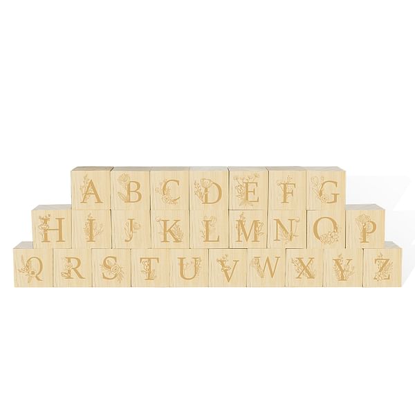 Personalized Decorative Wooden Alphabet Blocks With Letters - CALLIE