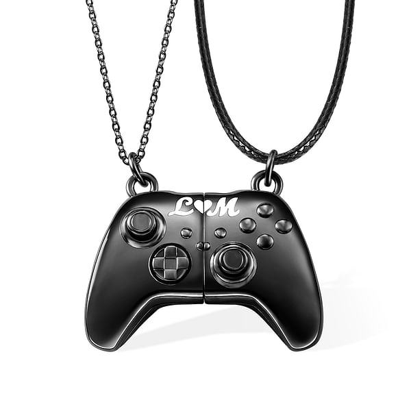 Personalized Magnetic Gamer Matching Necklace Set - CALLIE