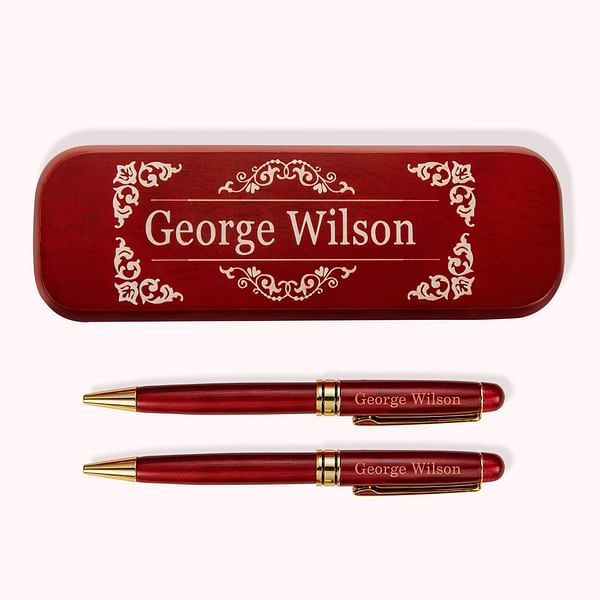 Personalized Ballpoint Pen & Case Sets with Engraved Name - CALLIE
